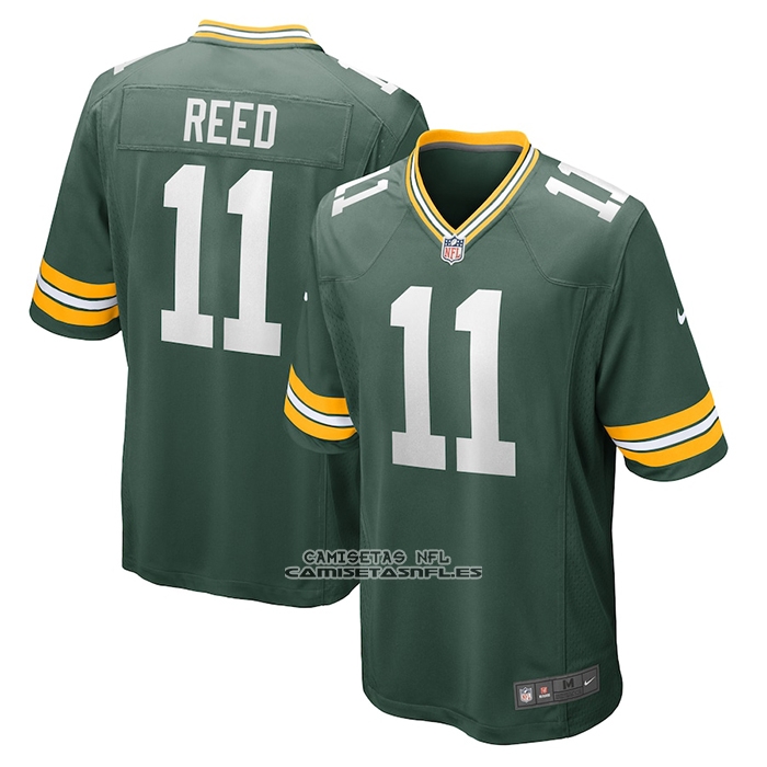 Camiseta NFL Game Green Bay Packers Jayden Reed Verde Replicas ...