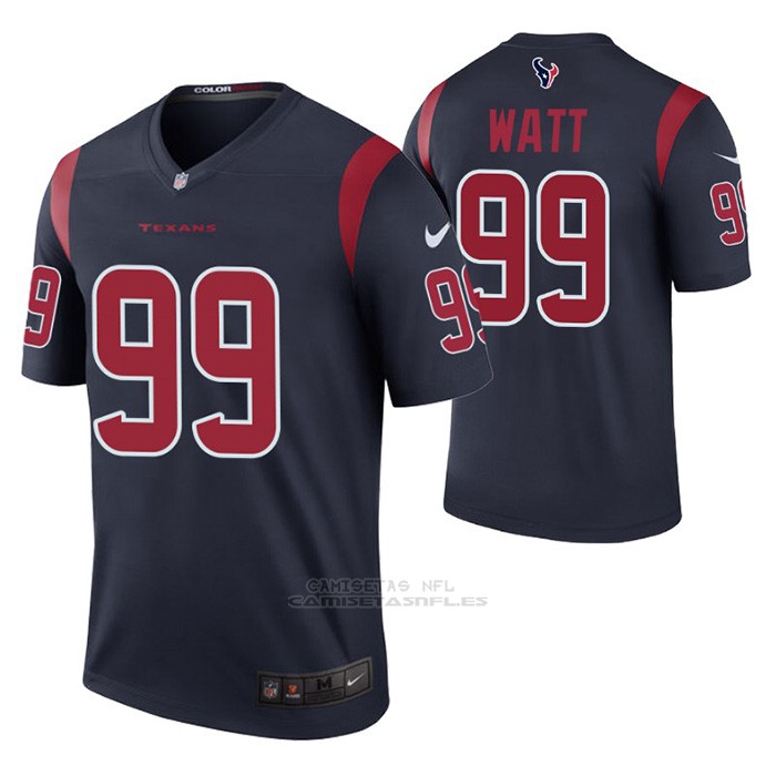 Camiseta NFL Legend Houston Texans J.j. Watt Color Rush Azul Replicas ...