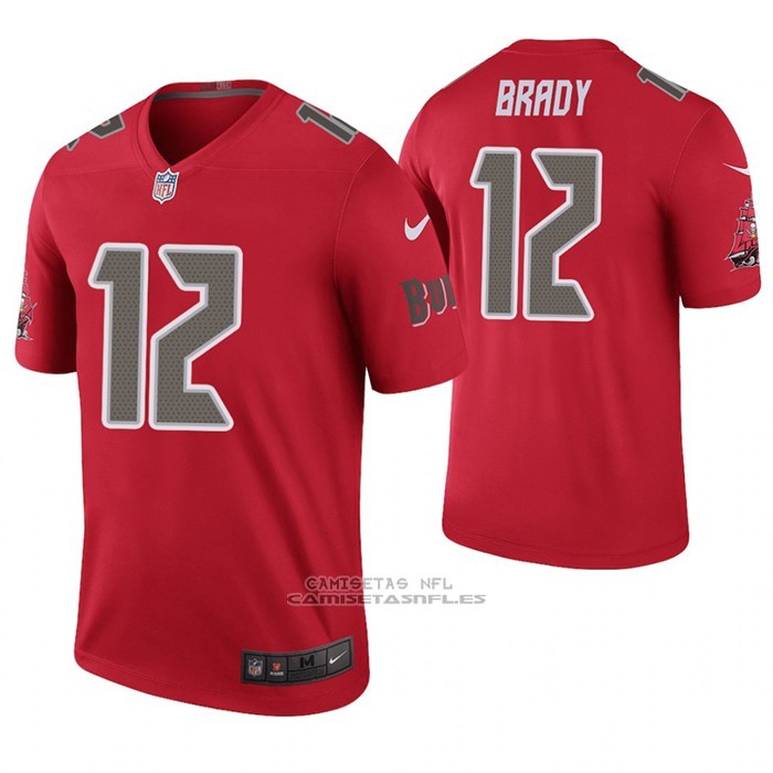 Camiseta NFL Legend Tampa Bay Buccaneers Tom Brady Rojo Color Rush ...